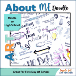 First Day of School Icebreaker Doodle Lesson - Inside Out Art Teacher
