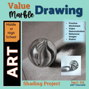 Drawing and Shading Marbles-High School Art Project Distance Learning ...