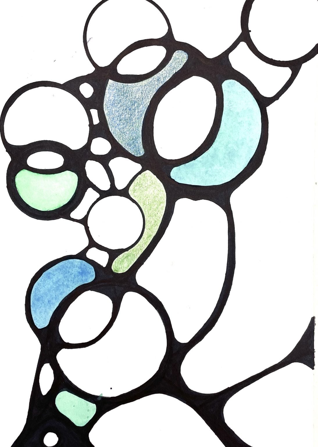 Simple Mindful Art Project Inspired by Neurographic Art Lesson - Inside ...
